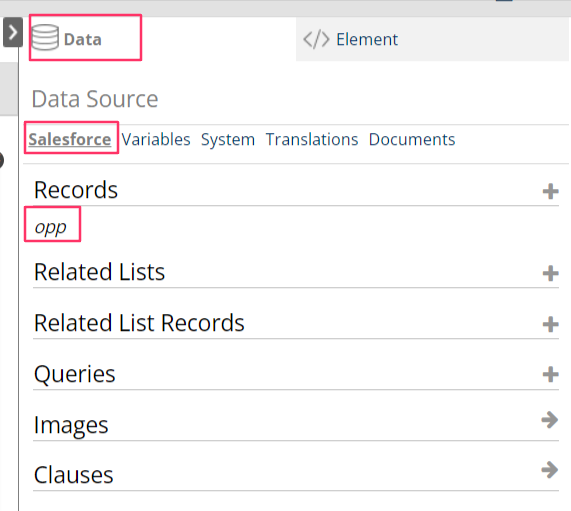 Mapping Data from the Main Object