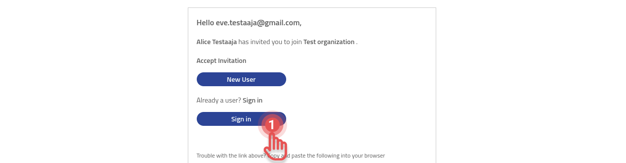 Accepting an Invitation